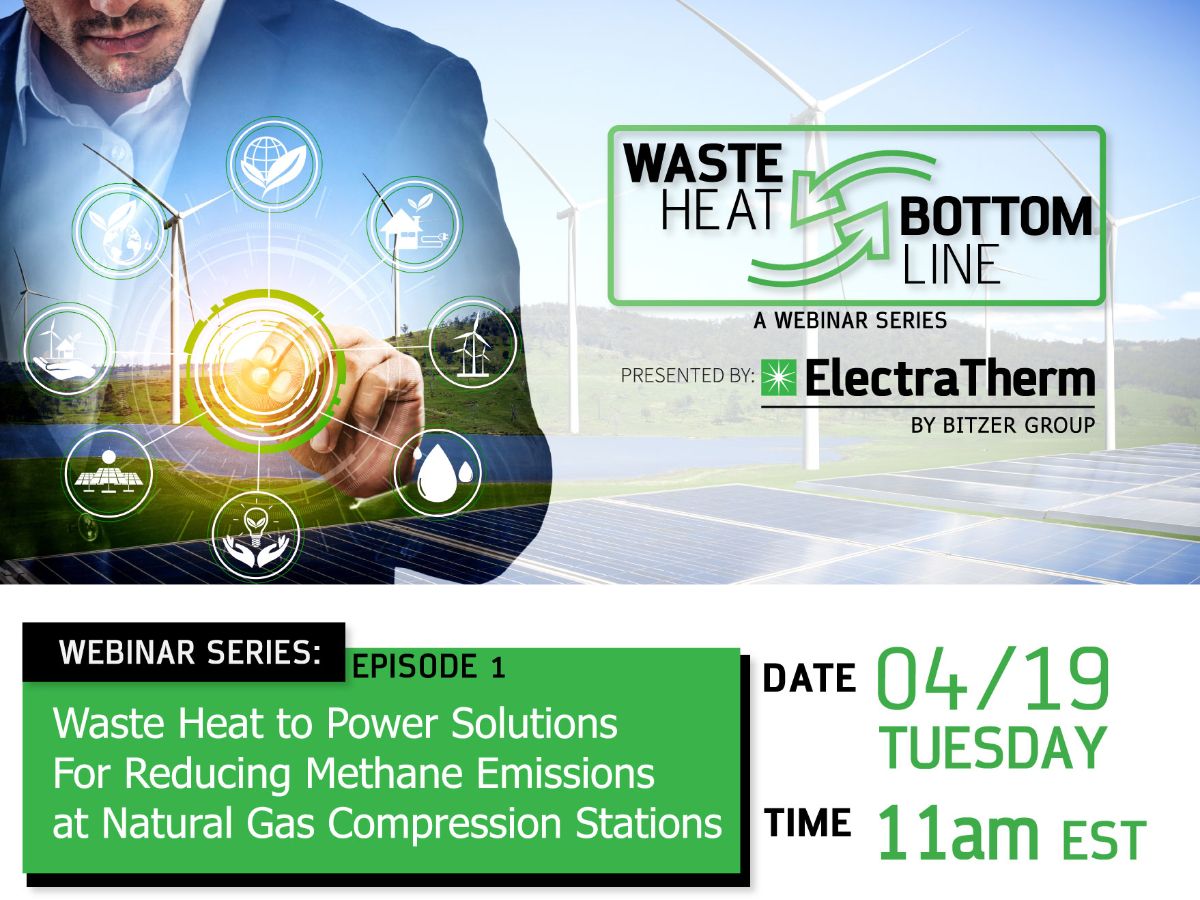 Webinar - Waste Heat to Power Solutions for Reducing Methane Emission
